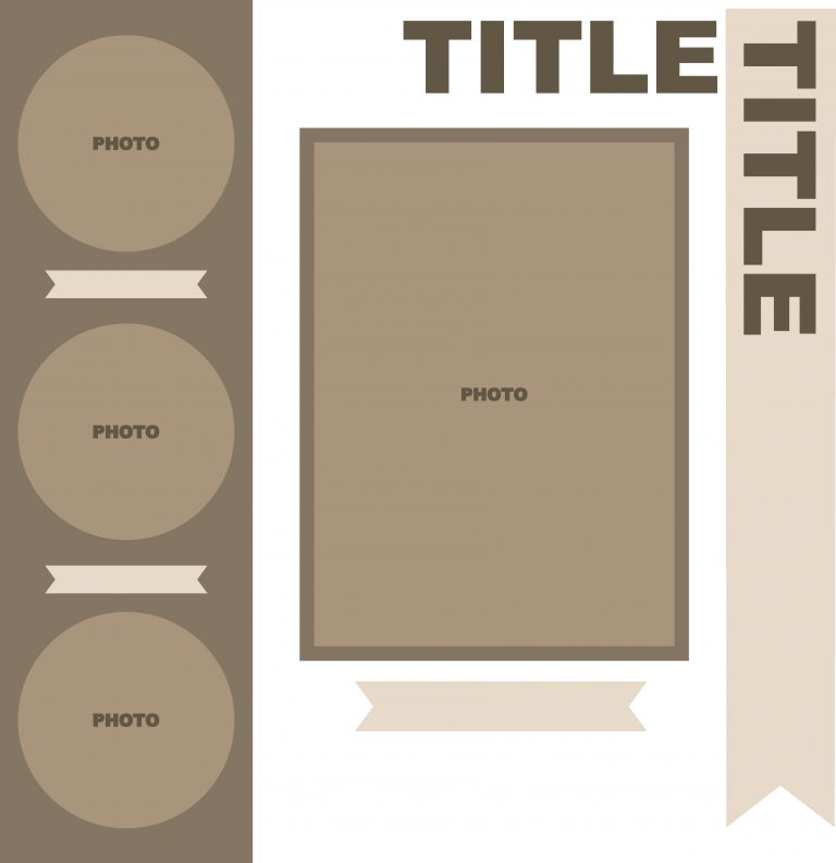 1 Page: 4-Photos Layout Template - Pazzles Craft Room